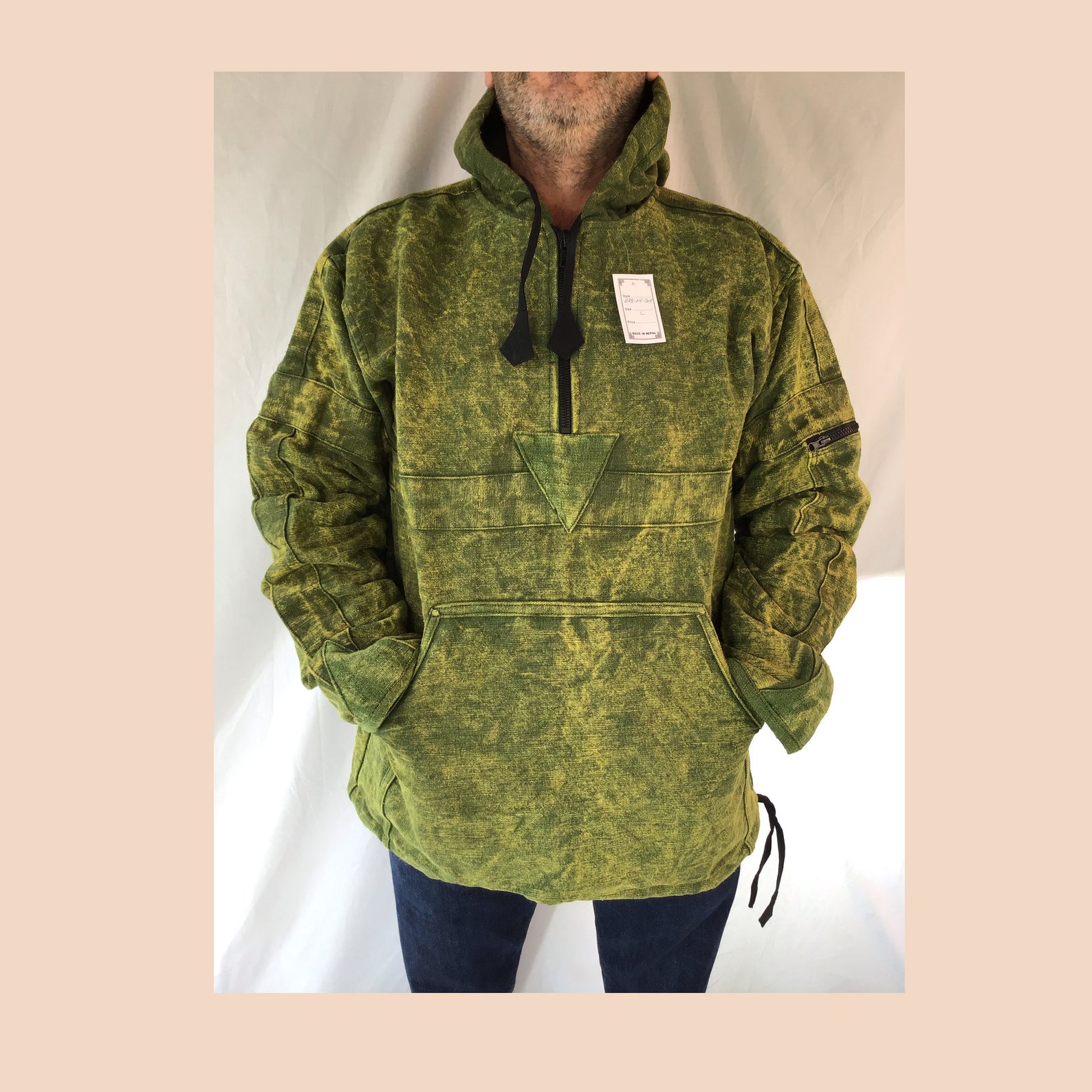 Fleece Lined smock Style heavy Cotton Hooded Street Wear - Etsy UK