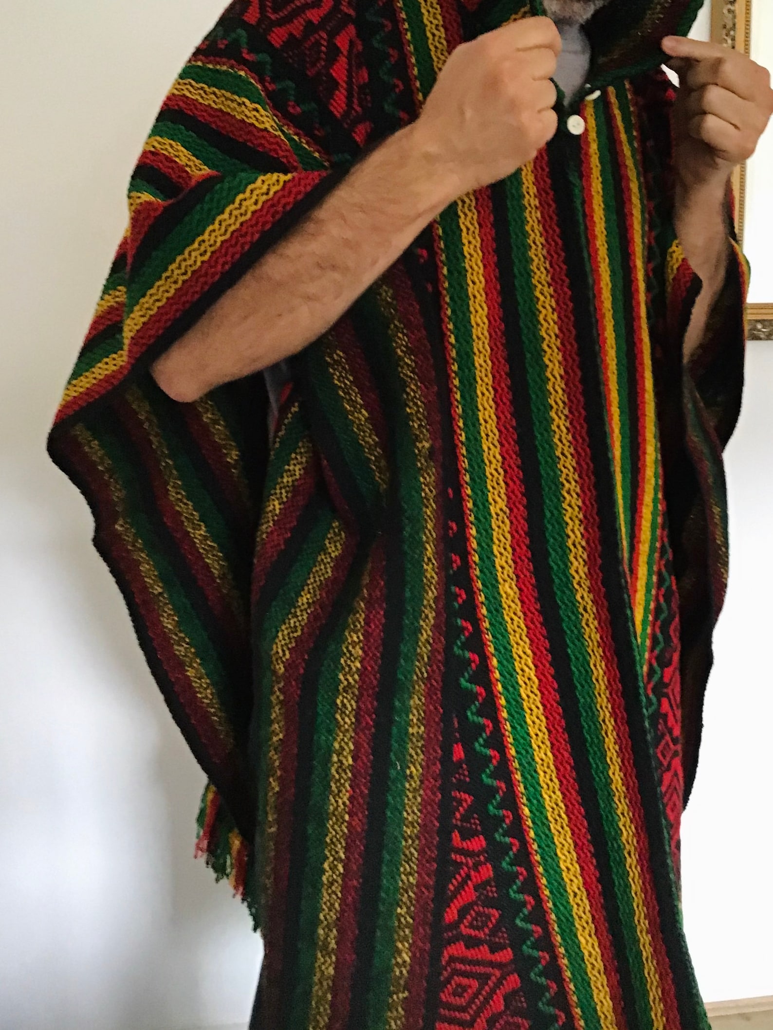 Rasta Striped SHEEP Wool mens unisex original south - Etsy