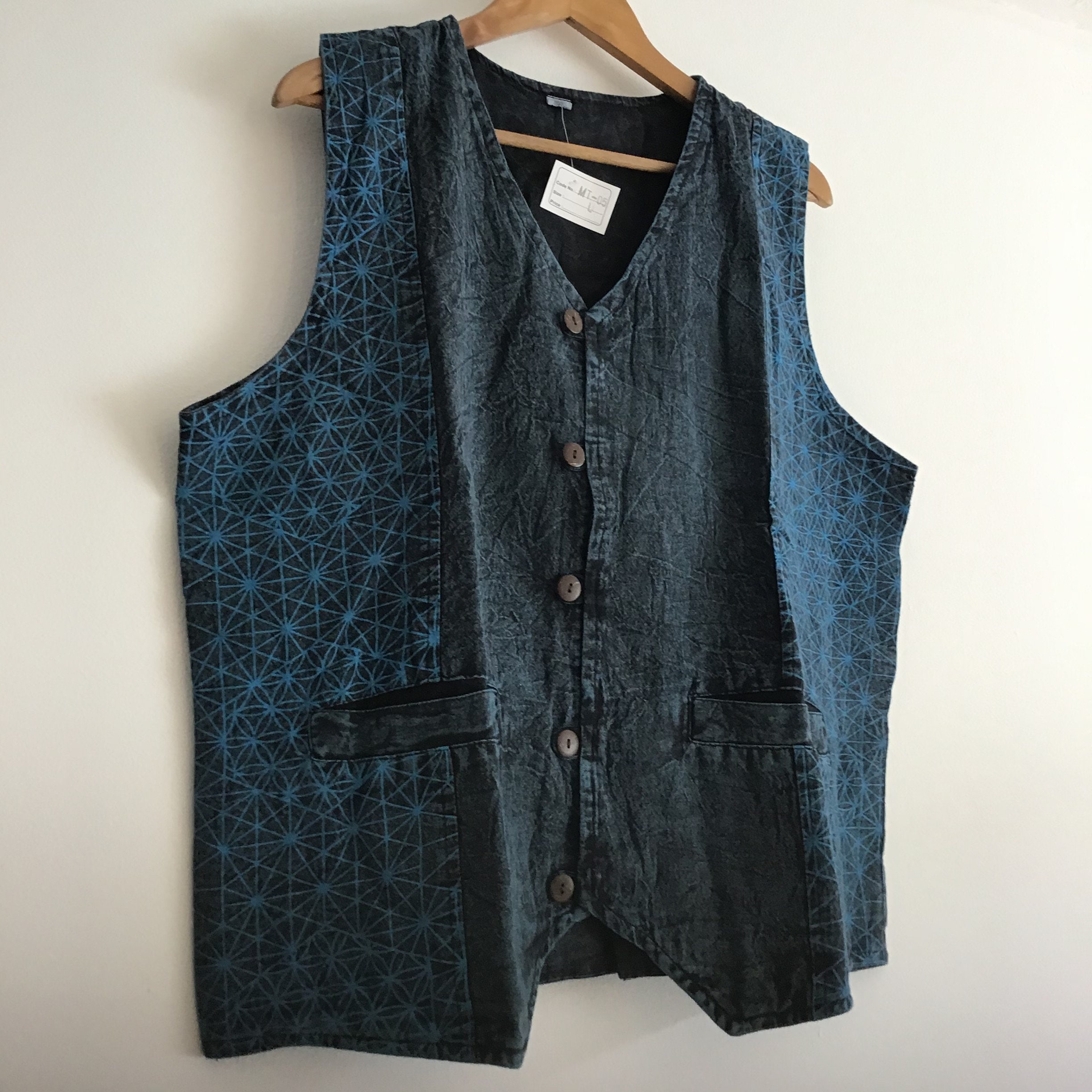 Colourful Men's Waistcoat 100% Organic Himalayan Cotton - Etsy