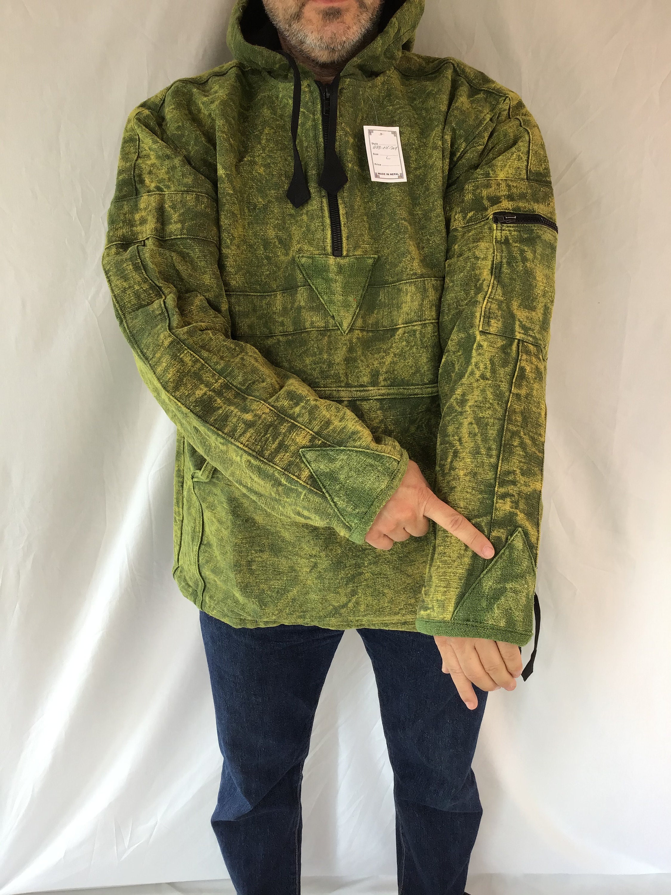 Fleece Lined smock Style heavy Cotton Hooded Street Wear - Etsy UK