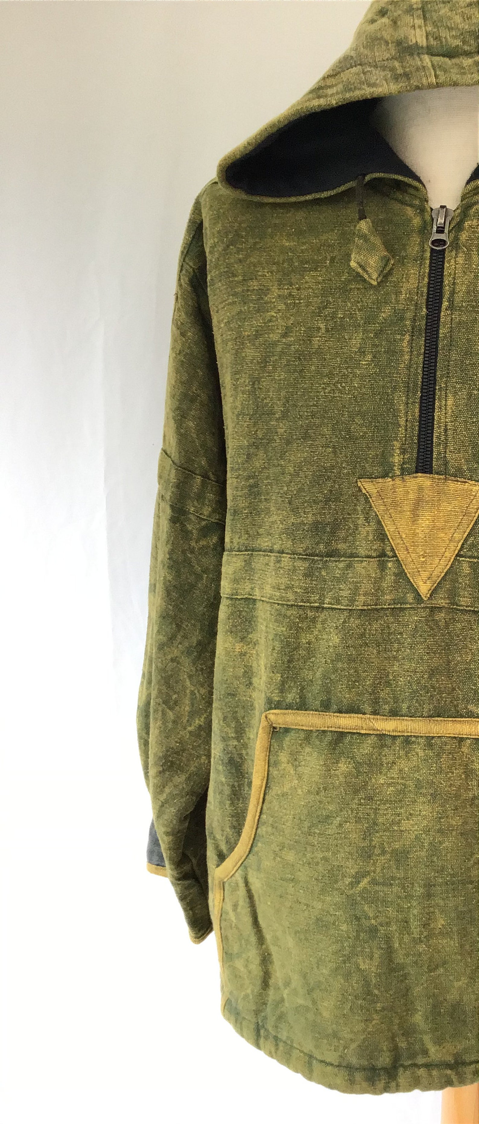 Big Sizes Fleece Lined Smock Style heavy Cotton Stone Wash | Etsy UK