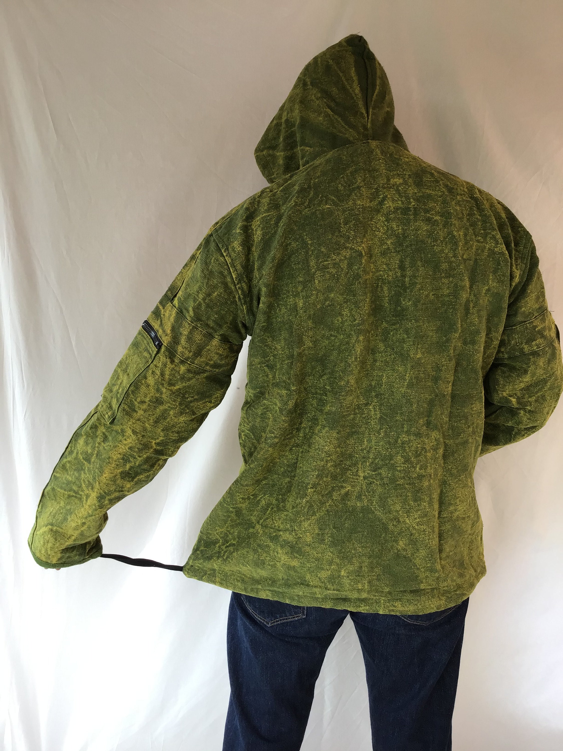 Fleece Lined smock Style heavy Cotton Hooded Street Wear - Etsy UK