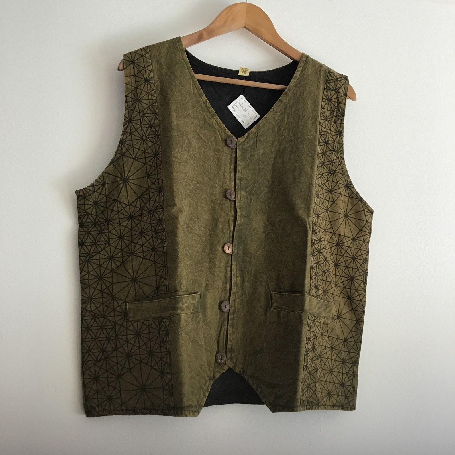 Colourful Men's Waistcoat 100% Organic Himalayan Cotton | Etsy