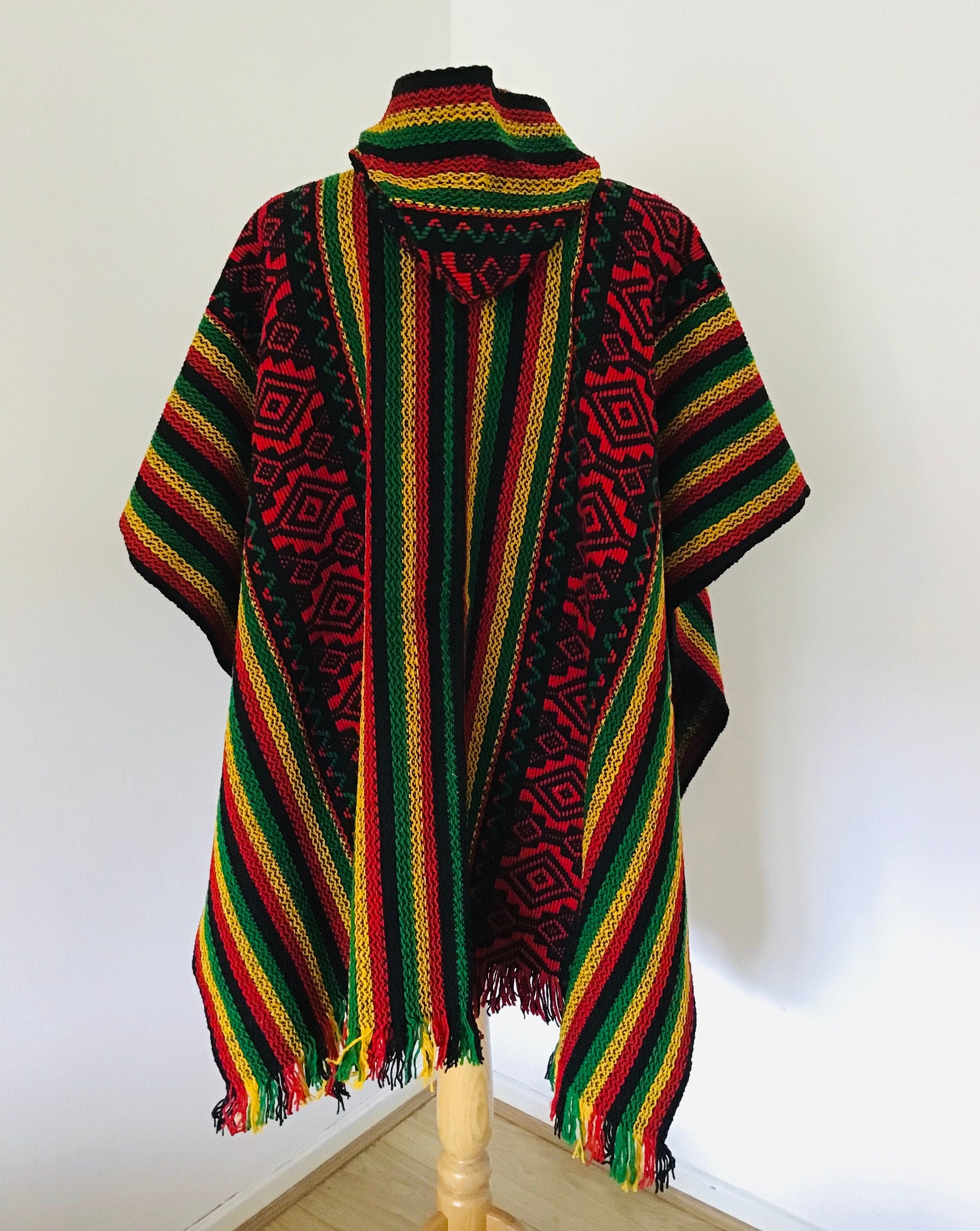 Rasta Striped SHEEP Wool mens unisex original south - Etsy