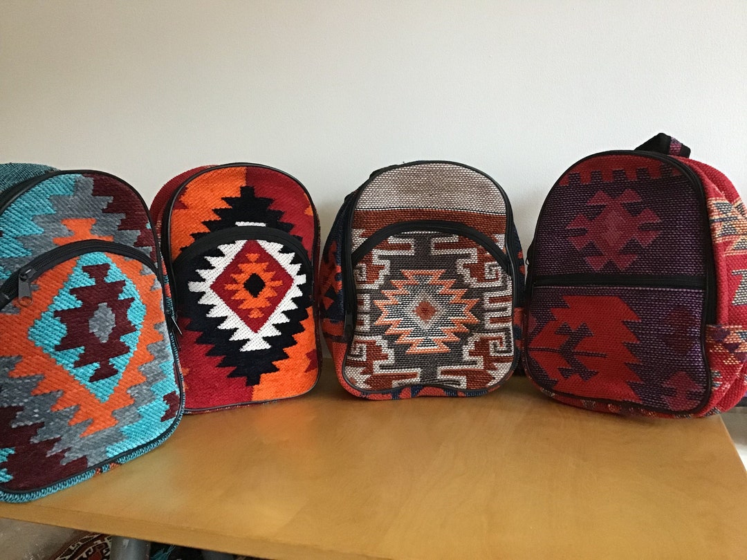 Women Ladies Turkish Kilim Bag Handmade Satchel Rucksack School Travel ...