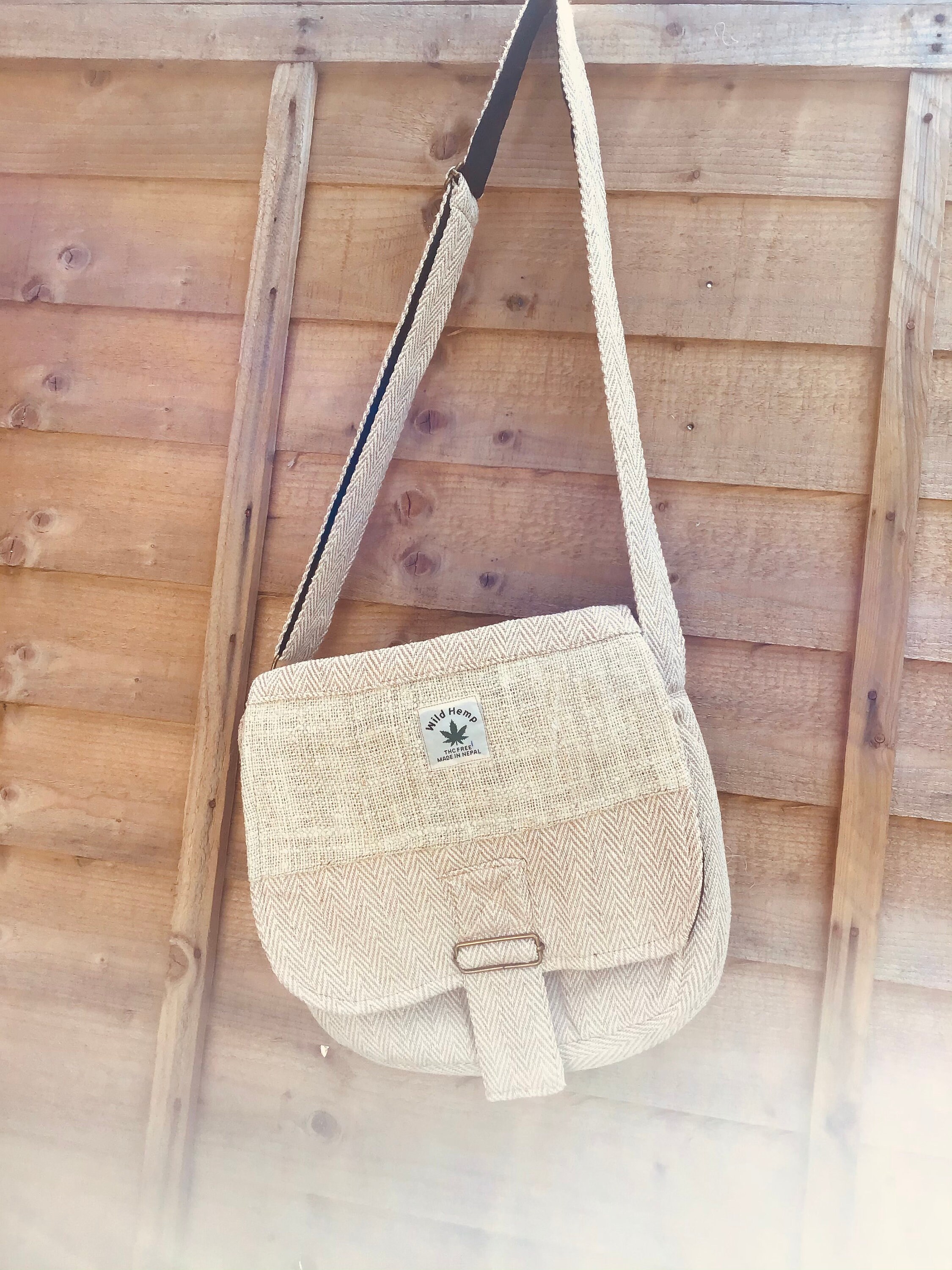 Hemp & Cotton Messenger Bag Eco Friendly Ethnic Laptop | Etsy