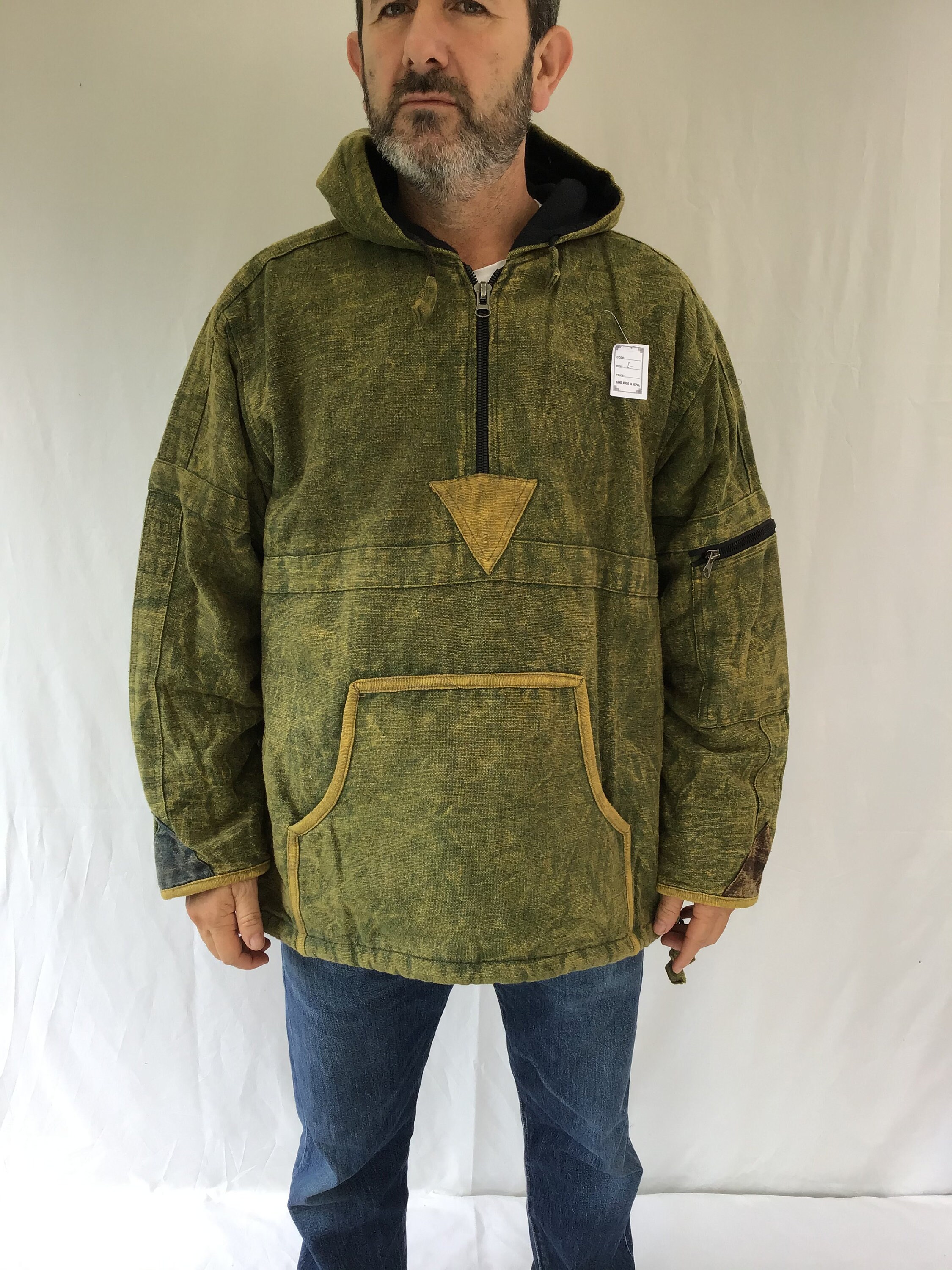 Big Sizes Fleece Lined Smock Style heavy Cotton Stone Wash - Etsy UK