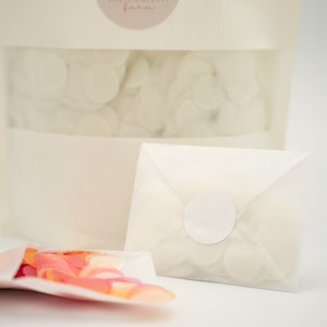 Biodegradable Wedding Confetti Kit | Translucent Envelopes With ...