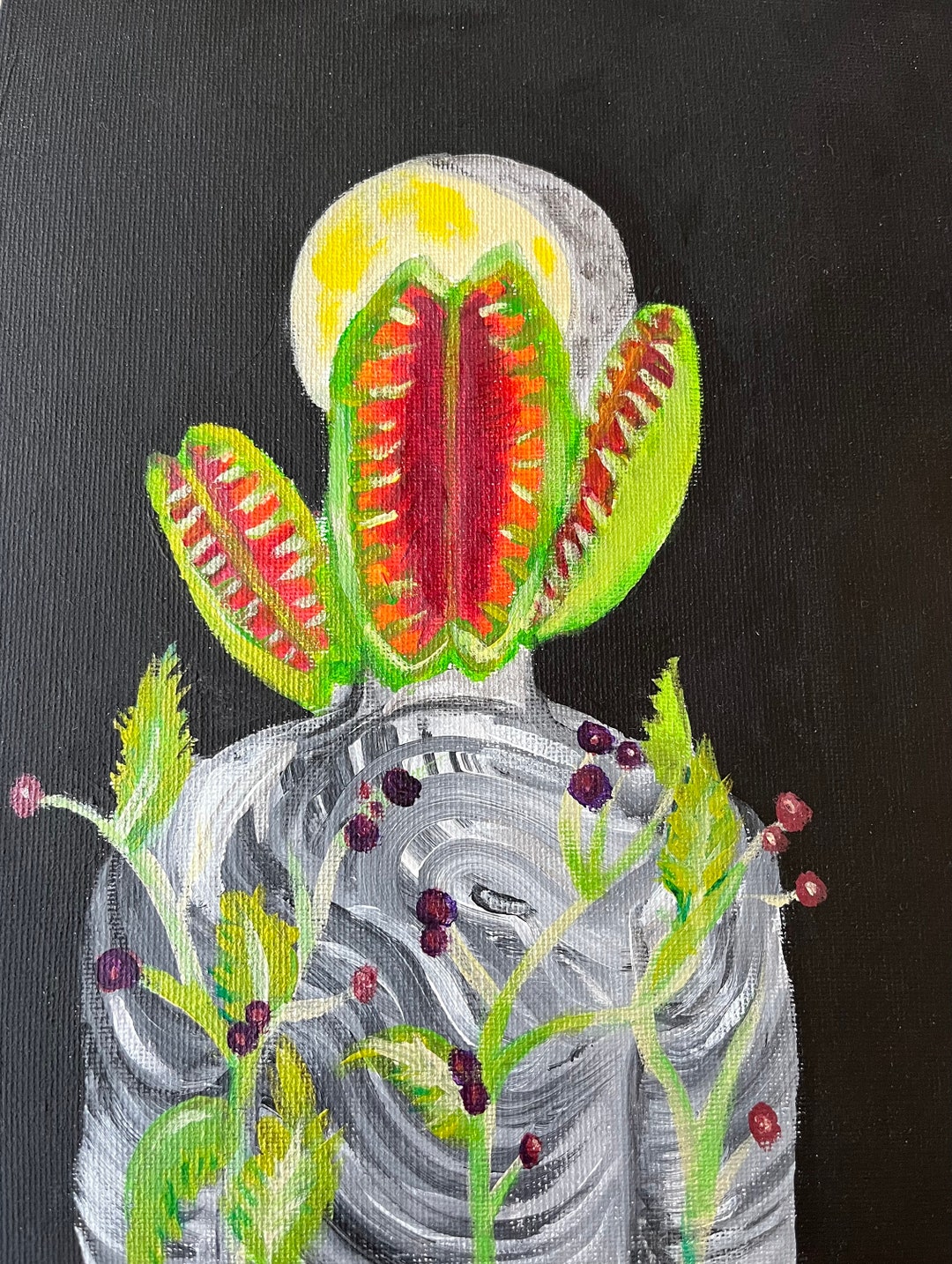 Original Venus Flytrap Morph Painting - Etsy