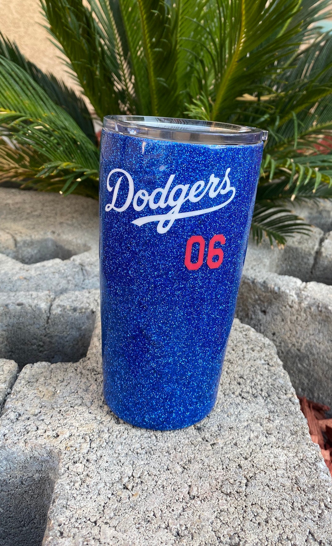 Custom Dodgers Glitter Coffee Travel Mug - Etsy