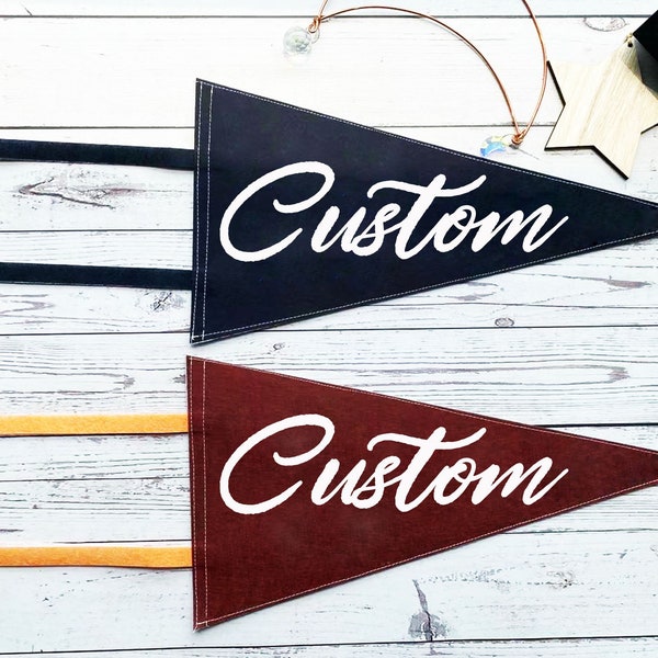 Custom Felt Pennants - Etsy
