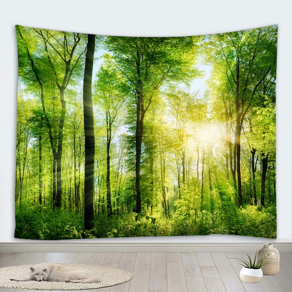 Forest Tapestry - Etsy