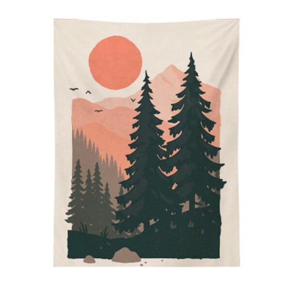 Mountain Tapestry - Etsy Canada
