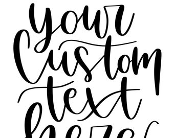 Custom Lettering PNG/SVG| Made to Order Modern Calligraphy Sublimation ...