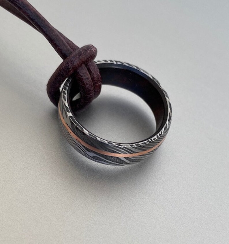 Custom Made Damascus Pendant Necklace Four Steels and a - Etsy