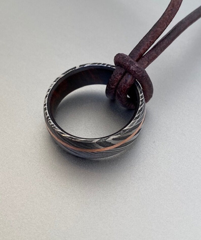 Custom Made Damascus Pendant Necklace Four Steels and a - Etsy