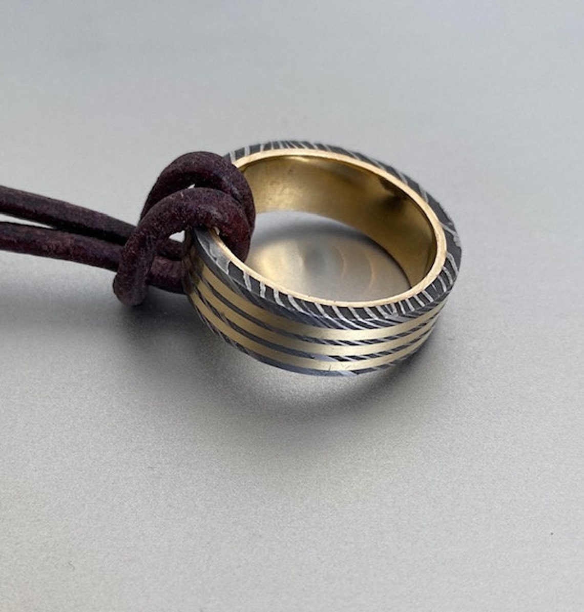 Custom Made Damascus Pendant Necklace Four Steels and Three - Etsy