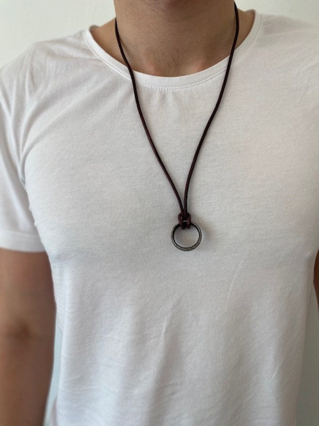 Custom Made Damascus Pendant Necklace - Four Steels and Two Rose Gold ...