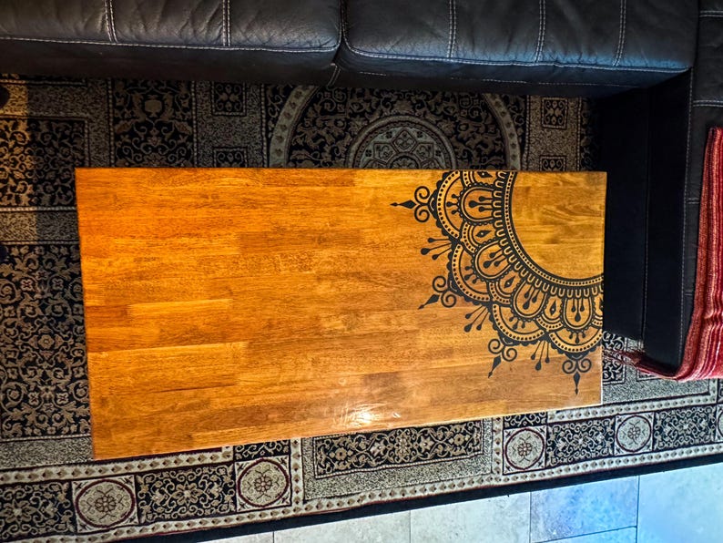 Mandala Inlay Coffee Table - Etsy