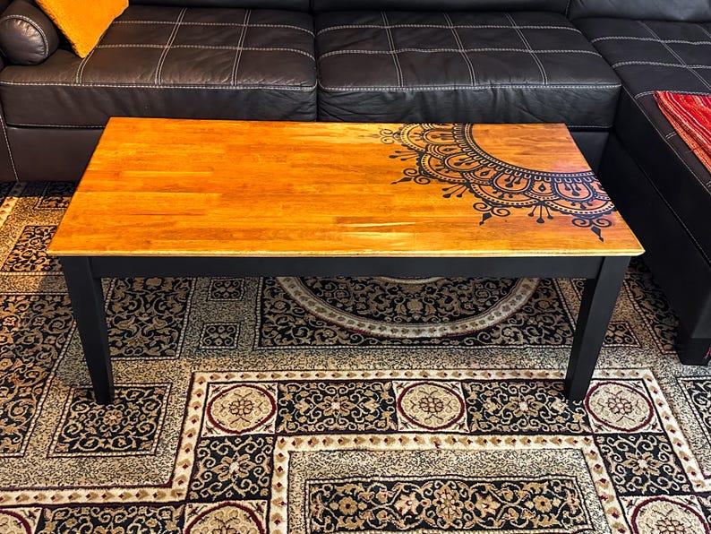 Mandala Inlay Coffee Table - Etsy