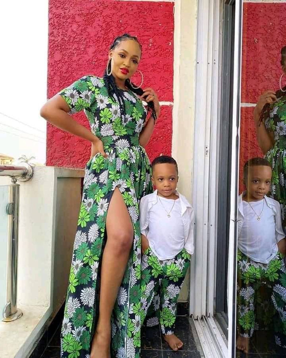 African Mum and Son's Outfits African Mommy and Me - Etsy