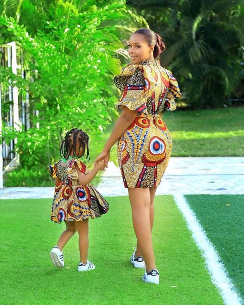 African Mum and Daughter's Outfits/mommy and Me - Etsy