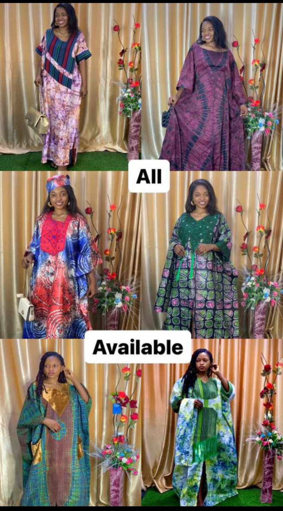 African Boubou Dress,long Bubu Gown,rich Aunt Bubu Gown, African Women ...