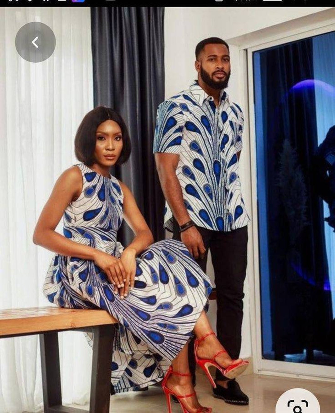 African Couple's Matching Outfits/couple's African - Etsy