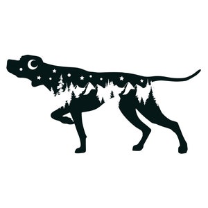 Adventure English Pointer Decal, Pointer Hunting Dog Nature Sticker ...