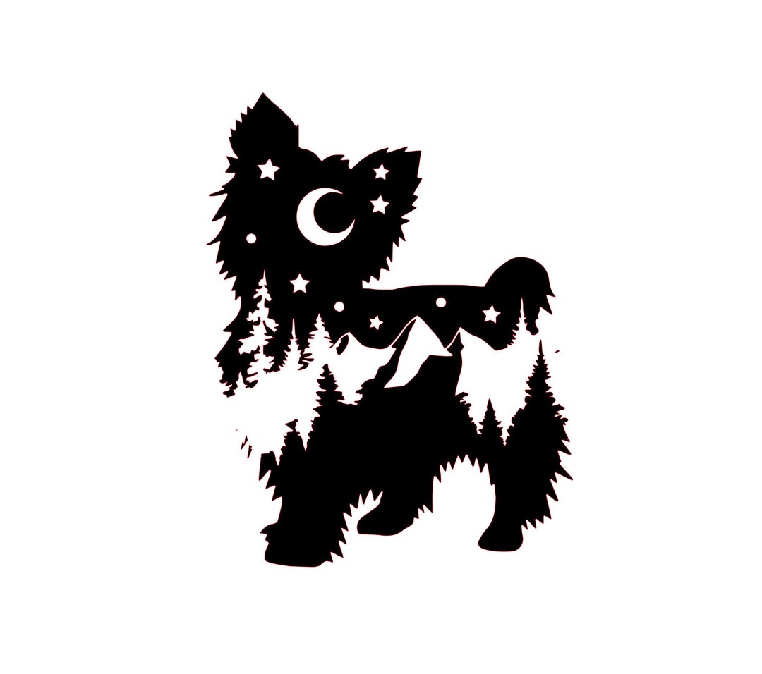 Adventure Yorkie Decal, Yorkshire Terrier Nature Bumper Sticker, Dog ...