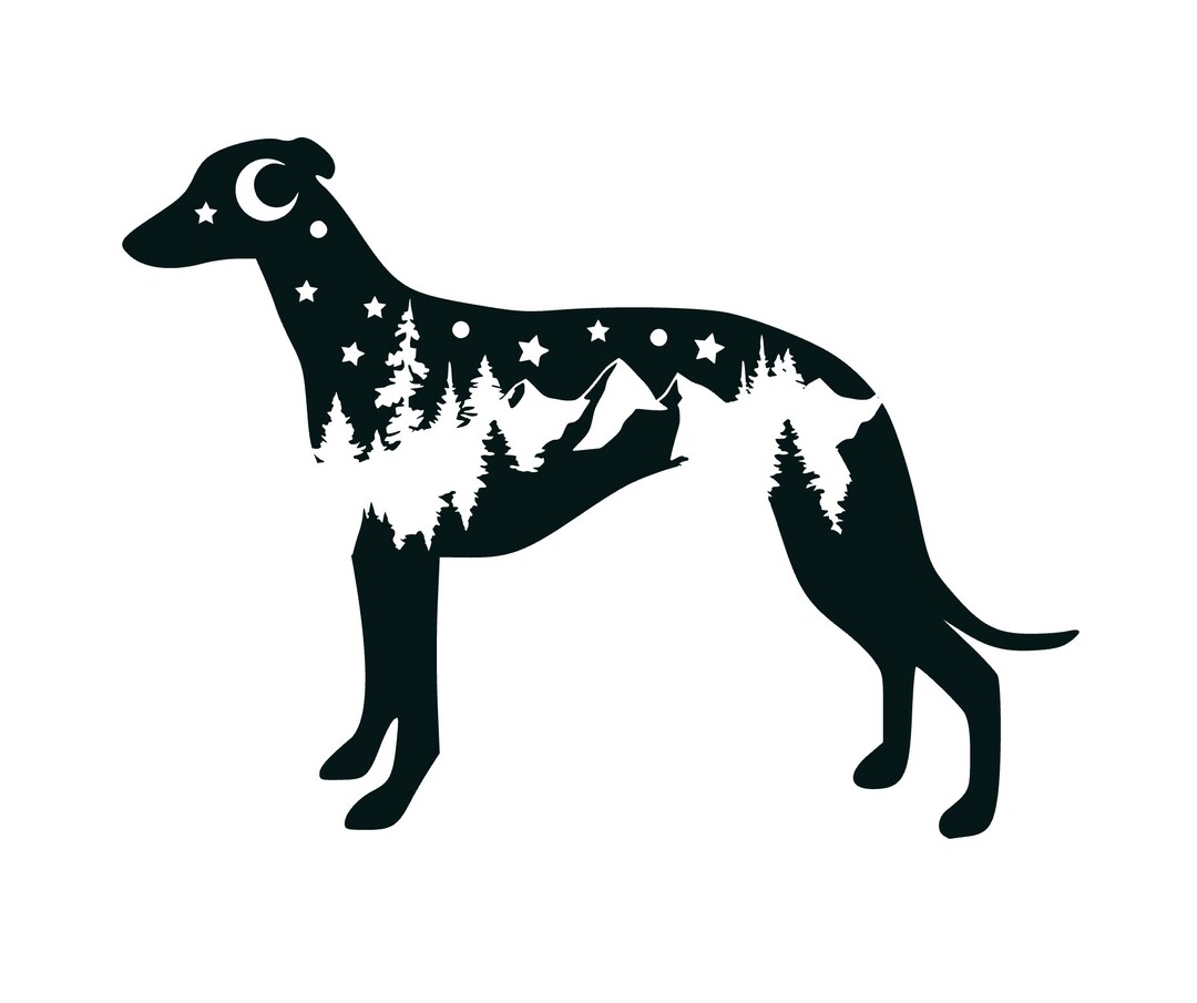 Adventure Whippet Decal, Whippet Nature Bumper Sticker, Dog Sticker ...