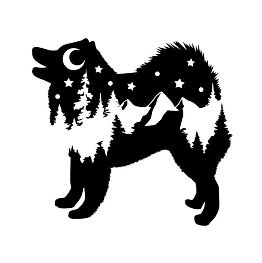 Adventure Samoyed Decal, Samoyed Nature Bumper Sticker, Dog Sticker ...