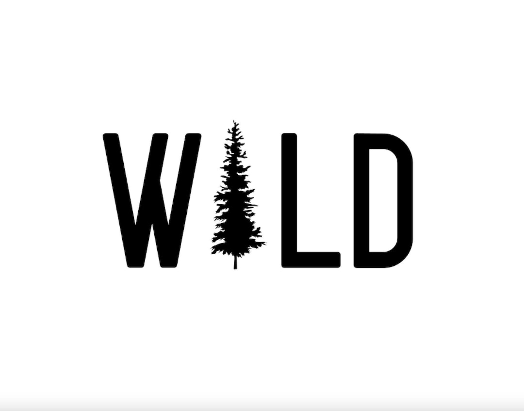 Wild Tree Decal, Nature, Sitka Tree, Mountain, Camping Bumper Sticker ...