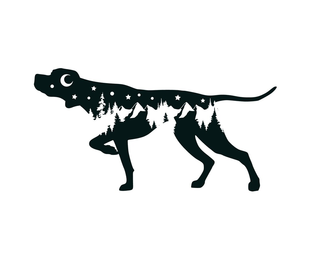 Adventure English Pointer Decal, Pointer Hunting Dog Nature Sticker ...