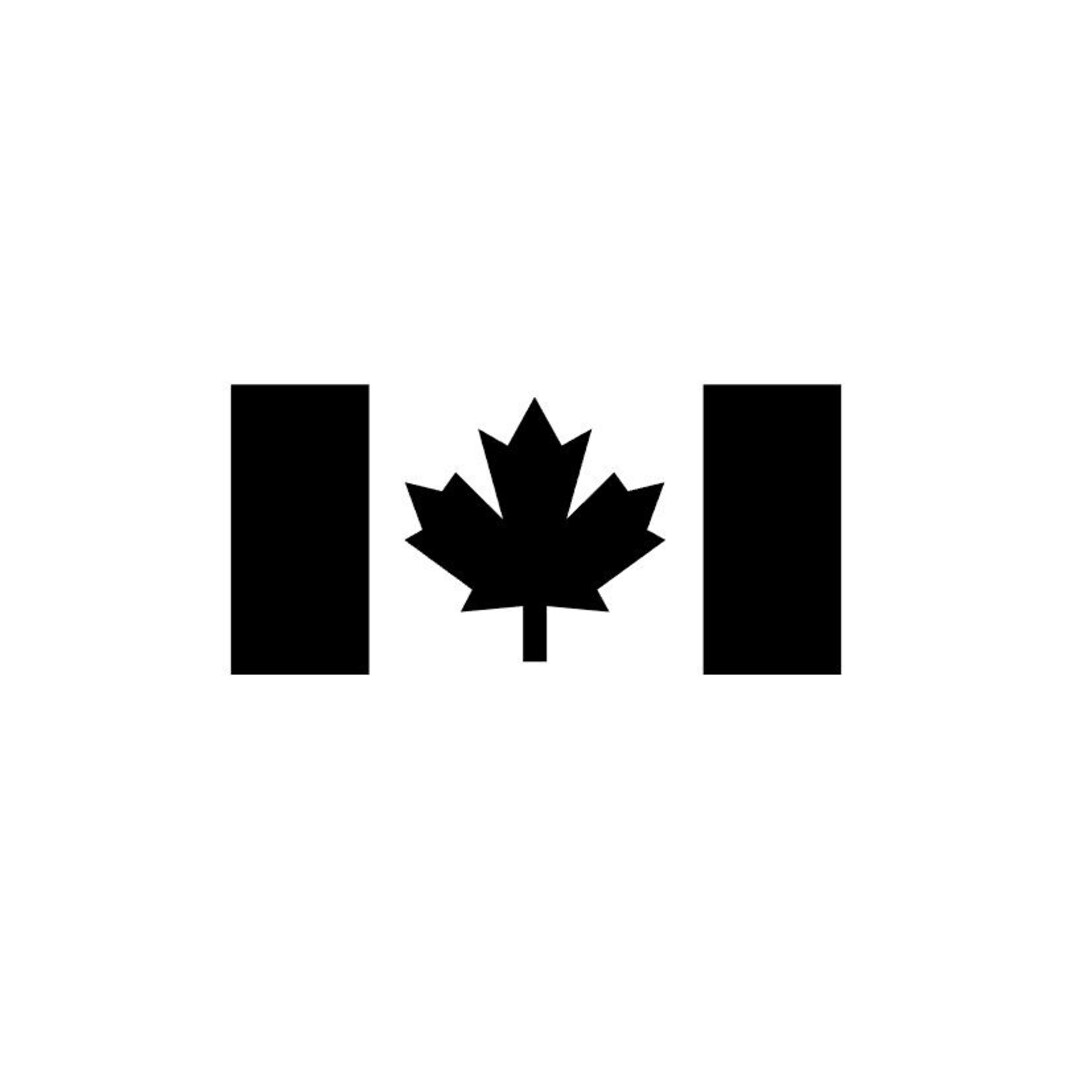 Canadian Flag Decal, Military Canadian Bumper Sticker, PNW Sticker ...