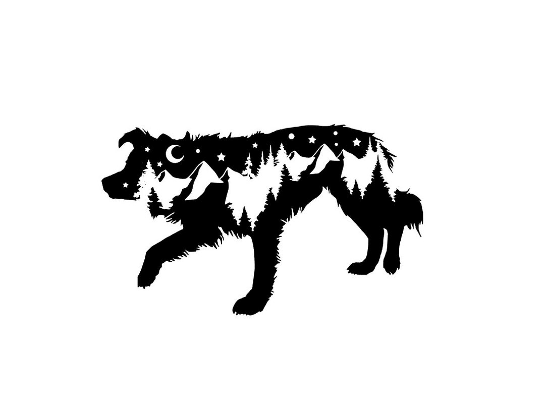 Adventure Border Collie Decal, Collie Nature Bumper Sticker, Dog ...