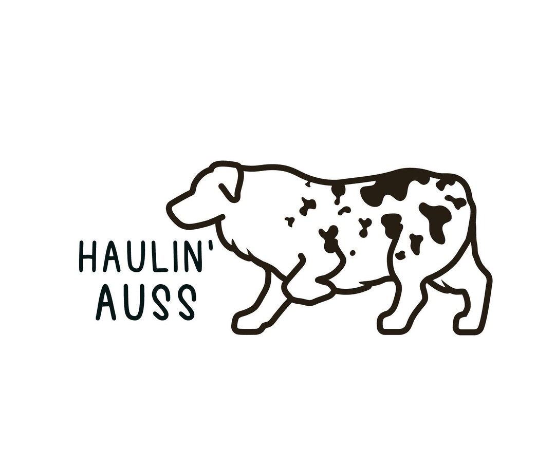 Haulin’ Auss Decal, Aussie Mom Bumper Sticker, Dog Mom, Dog Sticker ...