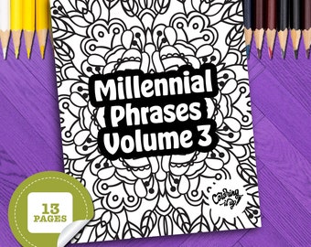 Millennial Coloring - Etsy