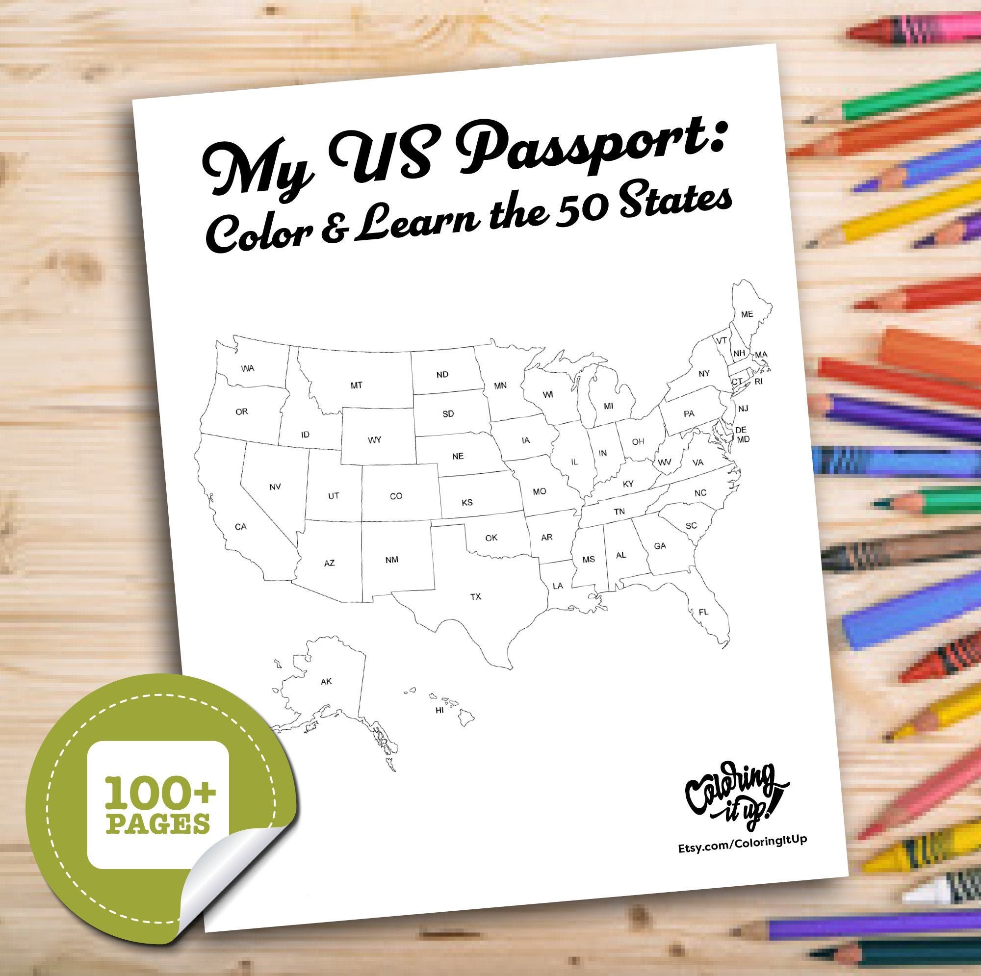 Passport Coloring Pages