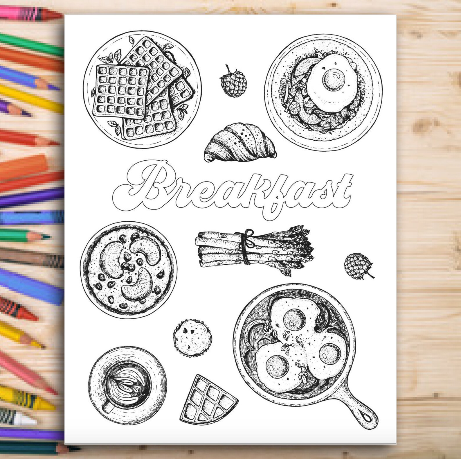 Coloring Recipe Book Printable Coloring Pages Adult Coloring Pages ...