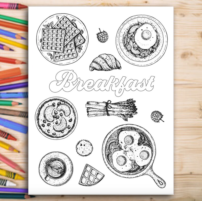 Coloring Recipe Book Printable Coloring Pages Adult Coloring Pages ...