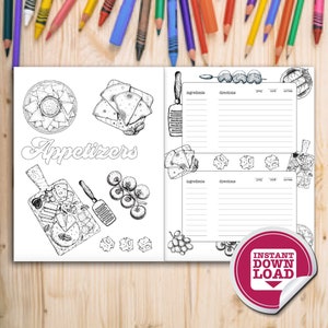 Coloring Recipe Book Printable Coloring Pages Adult Coloring Pages ...