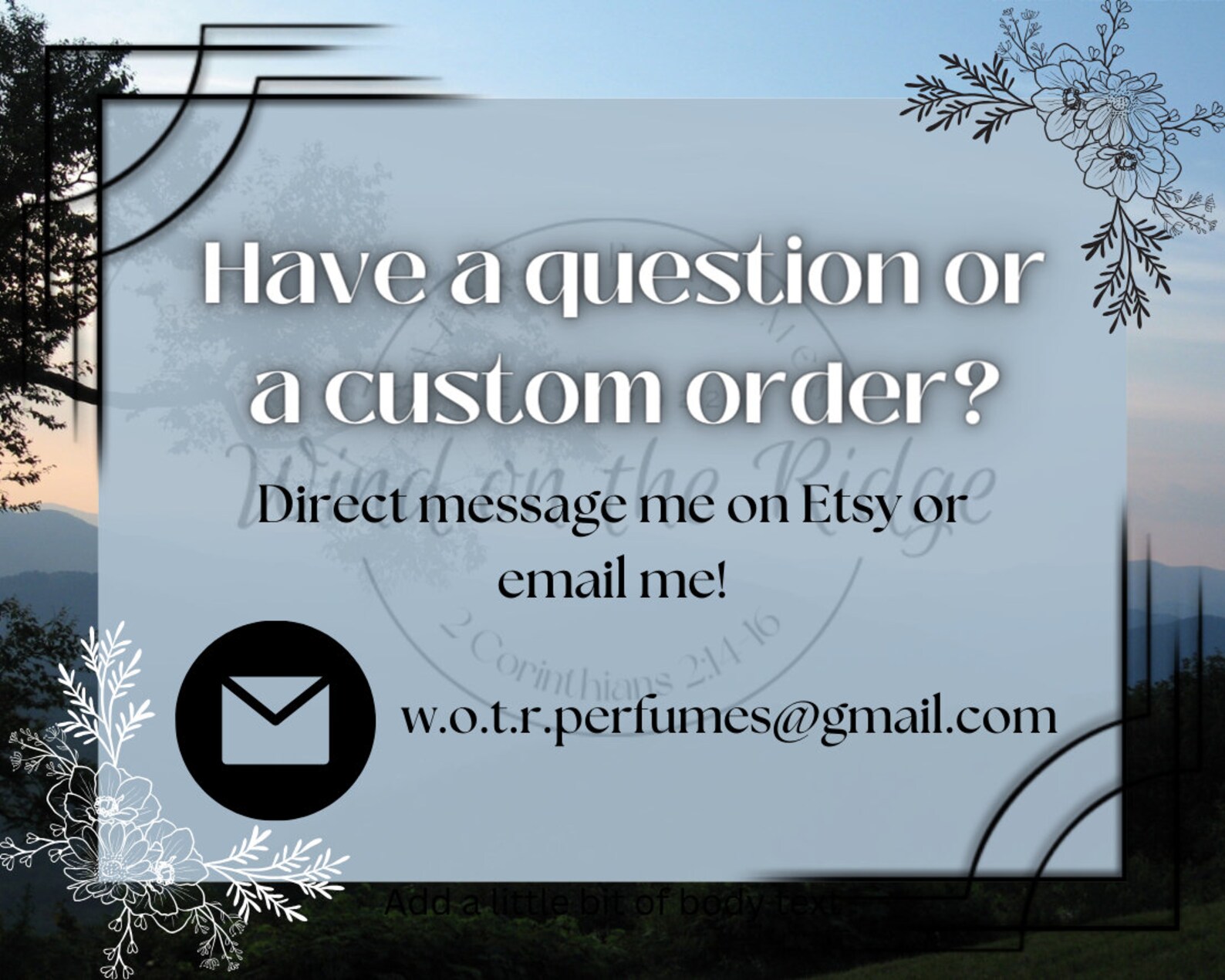 Natural Perfume; Wind on the Ridge Natural Perfume's "blue Timber ...