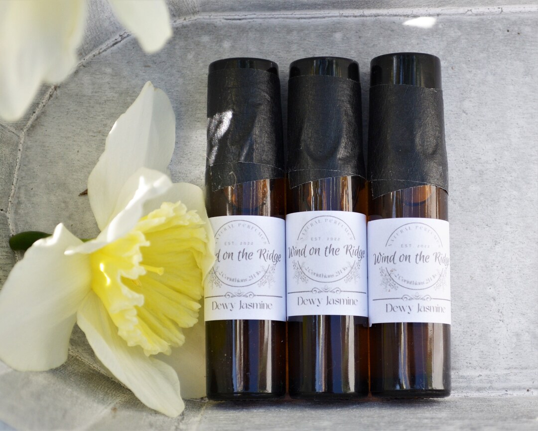 Natural Perfume Oil; Wind on the Ridge's "dewy Jasmine"; 100% Natural ...