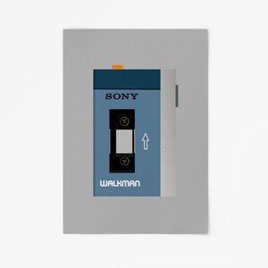 Sony Walkman Original 1979 Vintage Artwork Poster Print Retro Music ...