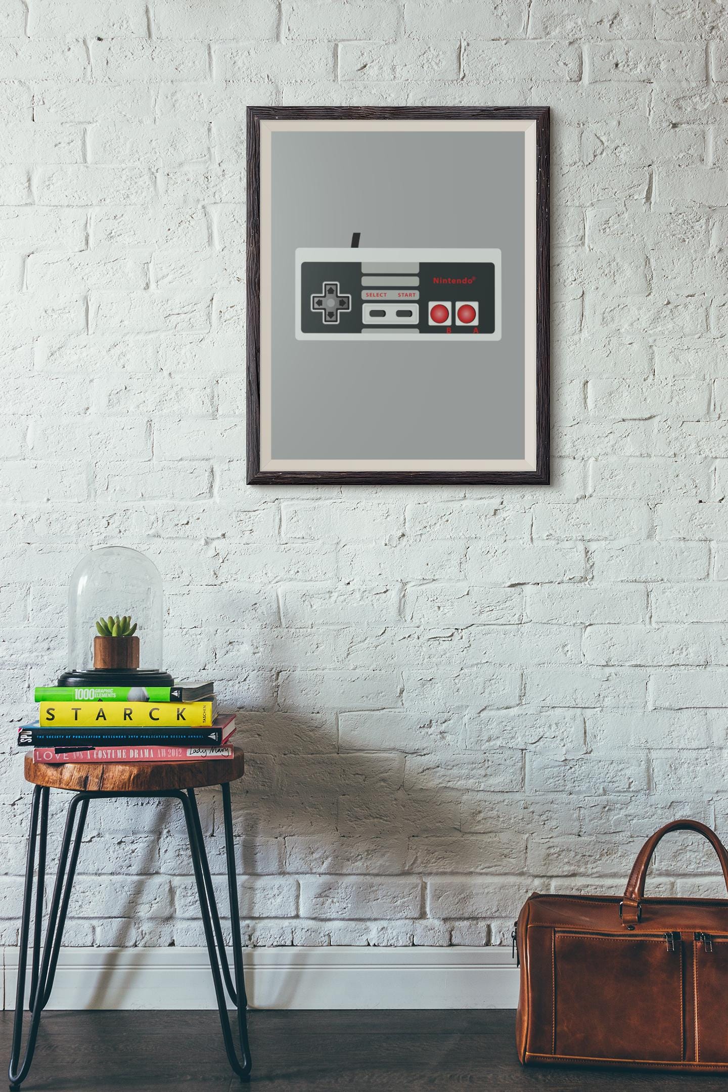 Retro Gaming Controller Poster – Classic 80s Gamepad Art, Vintage Video ...
