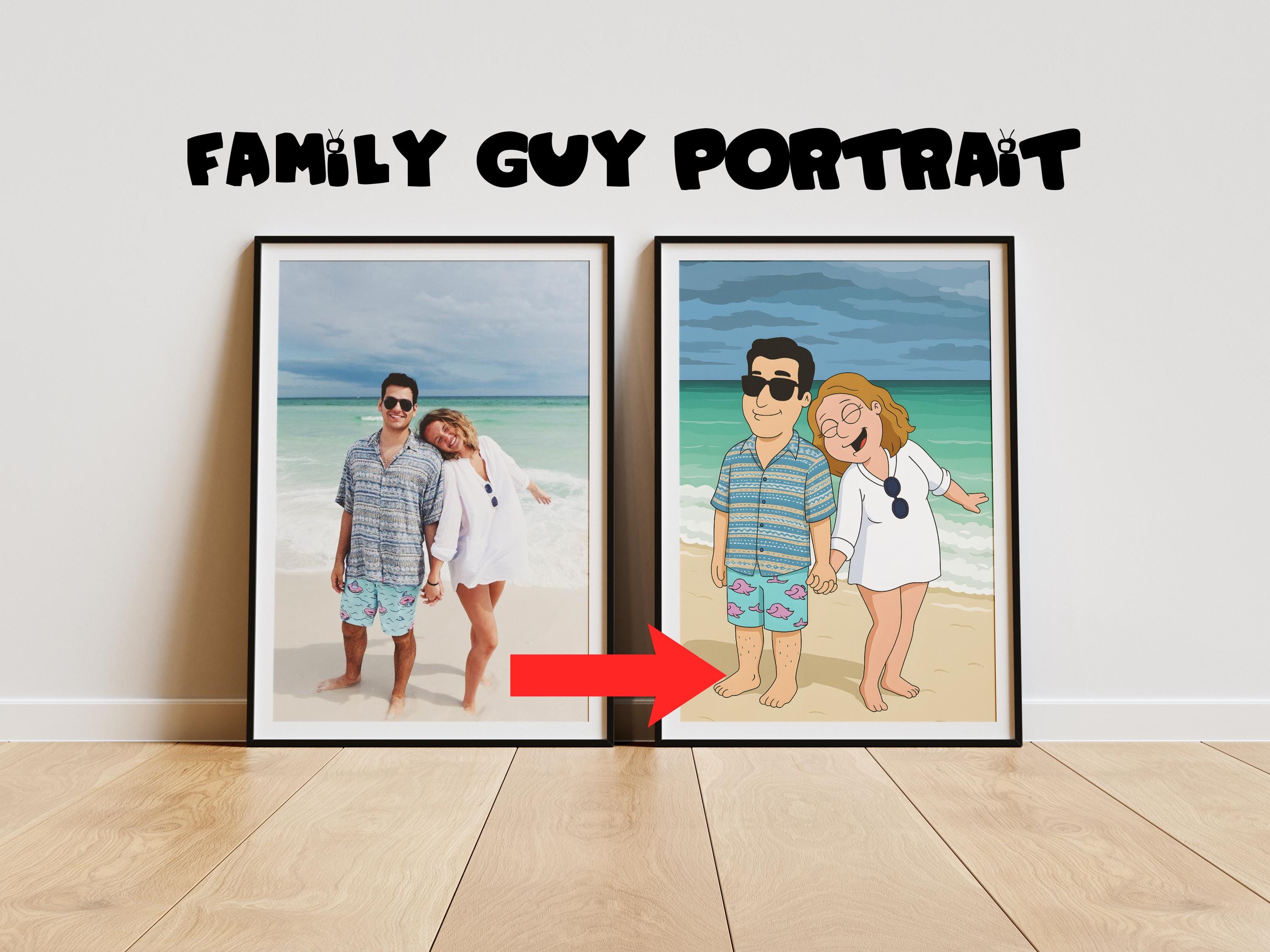 Custom Animated TV Style Portrait From Photo | Personalised Cartoon ...