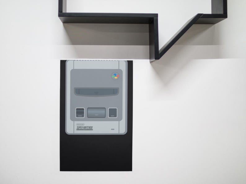 Retro 90s Gaming Console Poster – Classic Super Gaming System Art ...