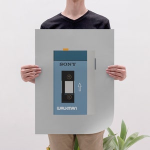 Sony Walkman Original 1979 Vintage artwork poster print | Etsy