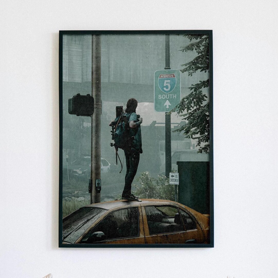 Ellie in Seattle Poster – Post Apocalyptic Wall Art, Digital Gamer ...